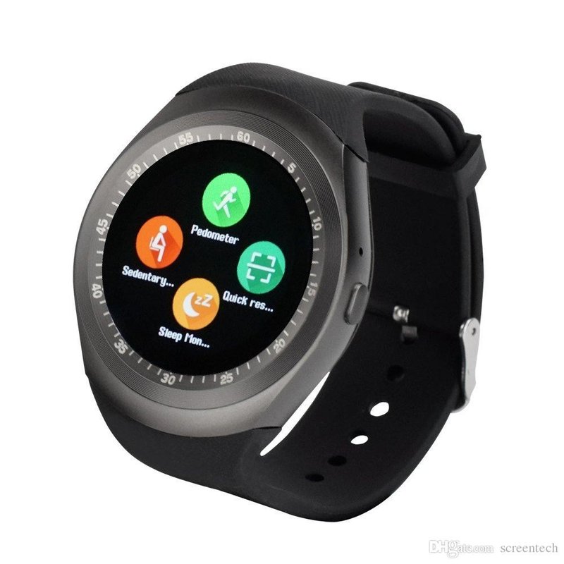 1.54 Inch Touch Screen Smartwatch Running Android Fitness Activity Tracker Sleep Monitor Y1