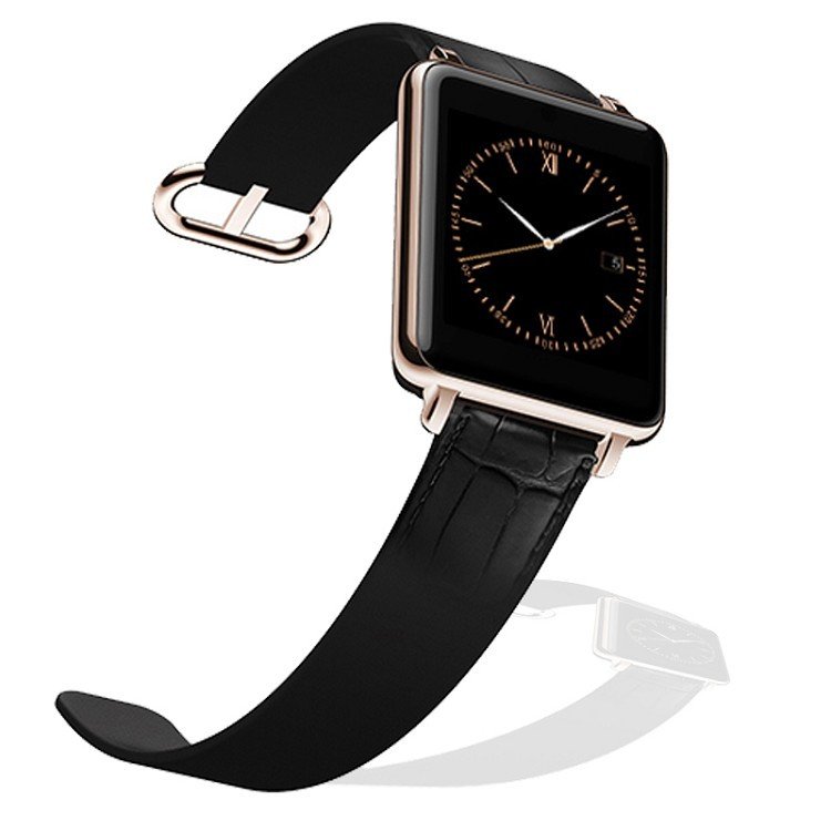 Good Looking Android Wear Smartwatch GSM SIM Card Slot 0.3MP CMOS Sensor