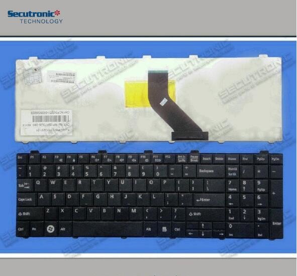 Multi Types Laptop Keyboard Replacement , Fujitsu Keyboard Replacement Black Color