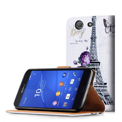 Lightweight and Stylish Sony Phone Cases Wallet Flip For  Z3 Compact