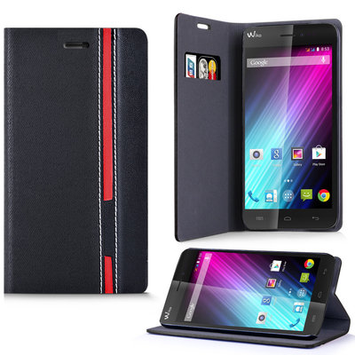 Wiko Lenny Cover Case / Flip Smartphone Protective Case Back Cover Plain color