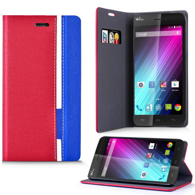 Wiko Lenny Cover Case / Flip Smartphone Protective Case Back Cover Plain color