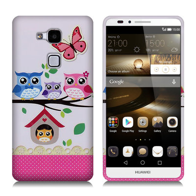 Huawei Mate 7 phone cover , Soft TPU Printed Gel Cell Phone Protective Cases