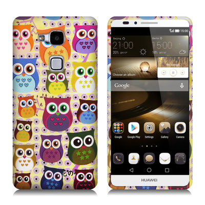 Huawei Mate 7 phone cover , Soft TPU Printed Gel Cell Phone Protective Cases
