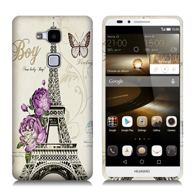 Huawei Mate 7 phone cover , Soft TPU Printed Gel Cell Phone Protective Cases