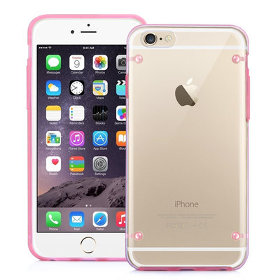 Transparent Clear Smartphone Protective Case For iPhone 6 6S With 4 PointsBack Cover