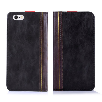 Book Design Wallet flip iPhone Protective Case Cover Bag with credit card slot