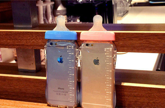 Original Cute Feeding Bottle Design Soft Silicone phone covers For Iphone 6s Back Cases