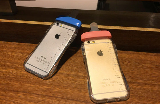 Original Cute Feeding Bottle Design Soft Silicone phone covers For Iphone 6s Back Cases