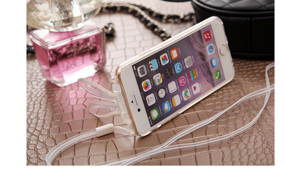Iphone 6s Original Rabbit ears Gel TPU Phone Case , girls cute phone cases