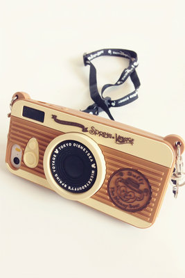 Cool Camera Design Silicone Soft iphone protective covers and cases With String