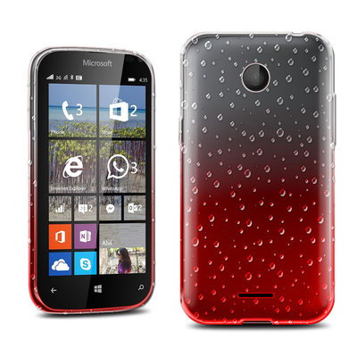 Nokia Lumia 435 4.0 inch Soft plastic TPU Cell Phone Case black white Purple