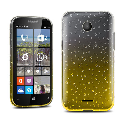 Nokia Lumia 435 4.0 inch Soft plastic TPU Cell Phone Case black white Purple