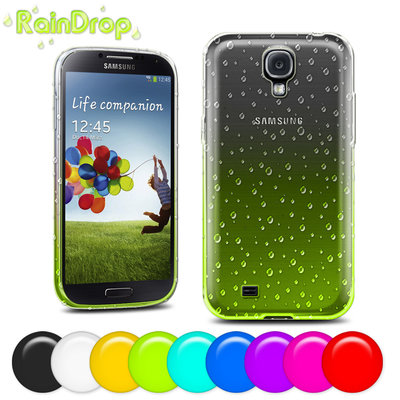 Raindrop design Samsung Cell phone Covers for Galaxy S4 protective back case