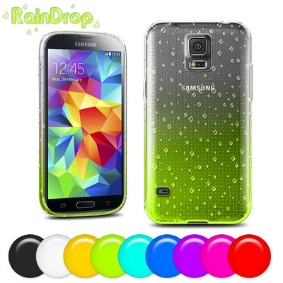 Soft Tpu cell phone covers for samsung s5 , Raindrop design mobile phone covers