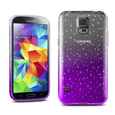 Soft Tpu cell phone covers for samsung s5 , Raindrop design mobile phone covers