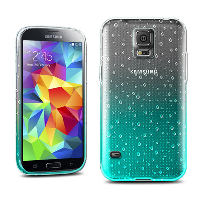 Soft Tpu cell phone covers for samsung s5 , Raindrop design mobile phone covers