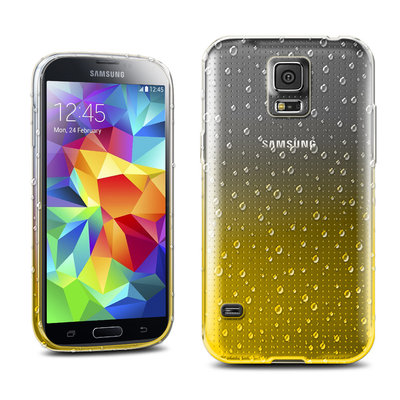 Soft Tpu cell phone covers for samsung s5 , Raindrop design mobile phone covers