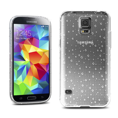 Soft Tpu cell phone covers for samsung s5 , Raindrop design mobile phone covers