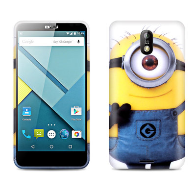 Beautiful 5.0 inch printed Gel Tpu back Blu Phone Case with stand for Studio G