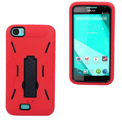 Shockproof blu 5.0 studio phone cases , Black red pink cell phone cases for Blu phone
