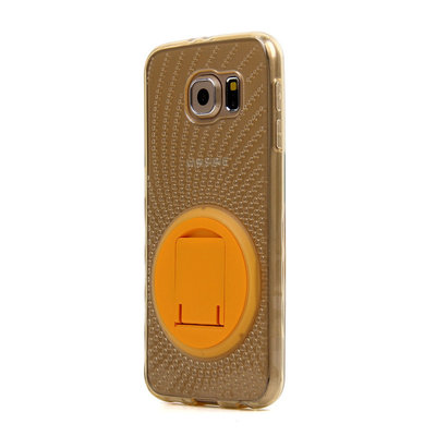 Custom Silicone Phone Cases / 360 Rotating Stand Samsung Galaxy S6 Edge case cover