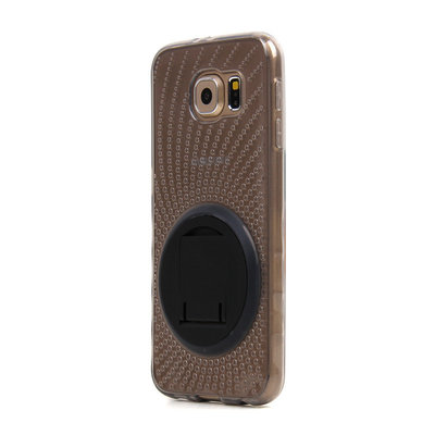 Custom Silicone Phone Cases / 360 Rotating Stand Samsung Galaxy S6 Edge case cover
