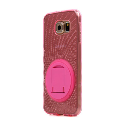 Custom Silicone Phone Cases / 360 Rotating Stand Samsung Galaxy S6 Edge case cover
