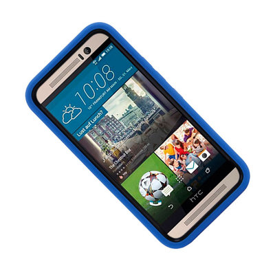 Silicone Armour Htc one M9 protective case with screen protector part 2 layers