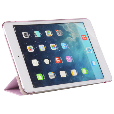 Dust proof 3 Folios PU leather ipad air 2 protective case with Sleep wake for ipad 6