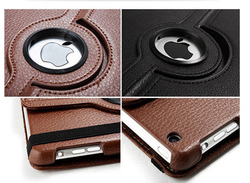 360 Degree rotating Leather Tablet Case / Cover , Colorful ipad pro case