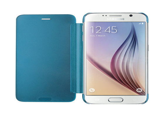 Various colour Chrome Mirror Phone Wallet cover for samsung galaxy S6 G9200 case