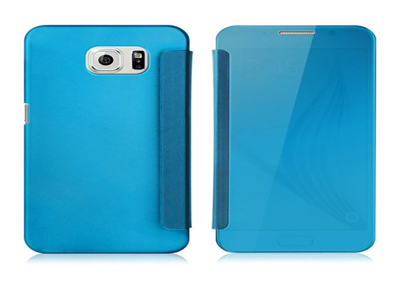 Various colour Chrome Mirror Phone Wallet cover for samsung galaxy S6 G9200 case