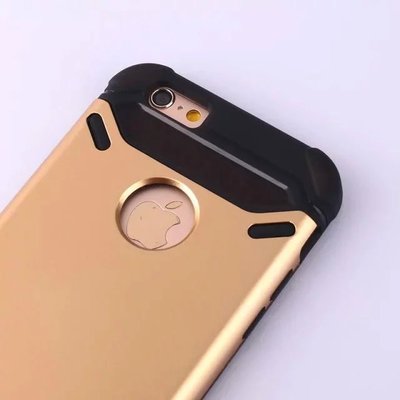 Mobile phone slim protective case for iphone 6 6 plus with detachable colorful metal Armour