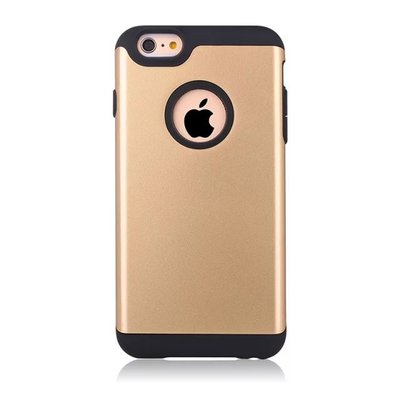 Apple Iphone 6 6 plus silicone cell phone case cover with detachable colorful metal Armour