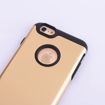 Apple Iphone 6 6 plus silicone cell phone case cover with detachable colorful metal Armour