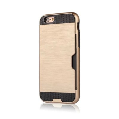 Customized Drop proof iPhone Protective Case with metal Armour card slot function