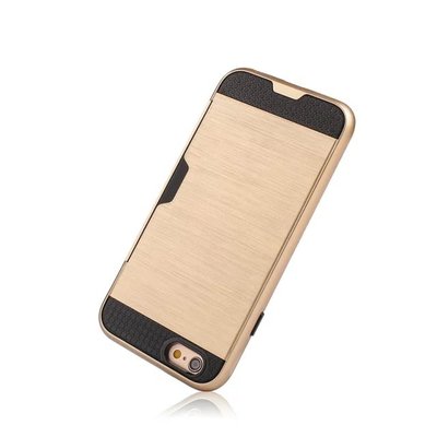 Customized Drop proof iPhone Protective Case with metal Armour card slot function