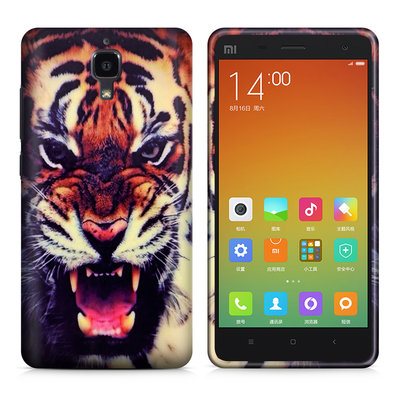 XiaoMi Mi4 silicone material durable cool cell phone cases with photo designs