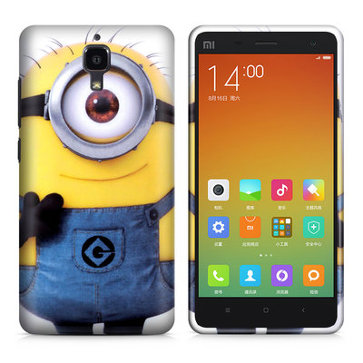 XiaoMi Mi4 silicone material durable cool cell phone cases with photo designs