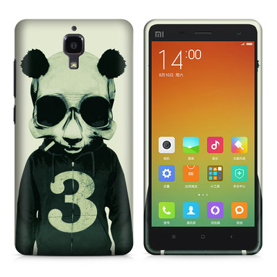 XiaoMi Mi4 silicone material durable cool cell phone cases with photo designs