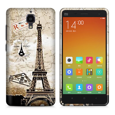 XiaoMi Mi4 silicone material durable cool cell phone cases with photo designs