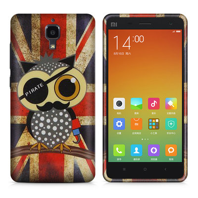 XiaoMi Mi4 silicone material durable cool cell phone cases with photo designs