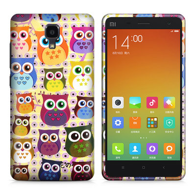XiaoMi Mi4 silicone material durable cool cell phone cases with photo designs