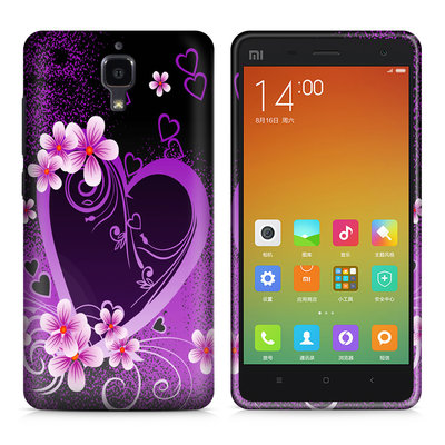 XiaoMi Mi4 silicone material durable cool cell phone cases with photo designs