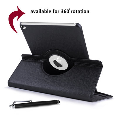 Black White Red Leather Tablet Case , flip ipad protective cover for Apple Ipad