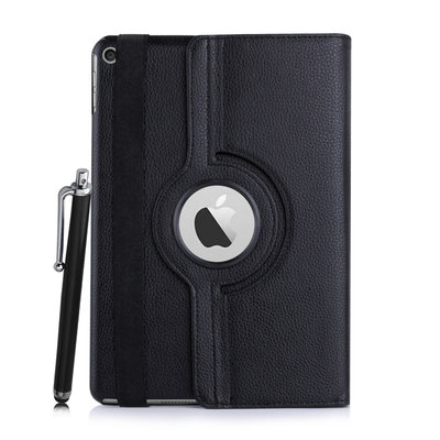 Black White Red Leather Tablet Case , flip ipad protective cover for Apple Ipad
