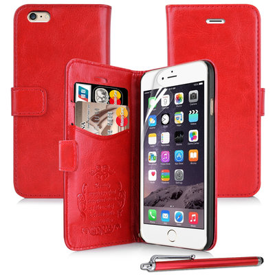 Luxury Glossy Apple iphone 6 cases wallet Leather Stand Case with Printed Inside