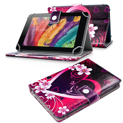 Personalized Universal Printed PU Leather Skin Stand 7 in Tablet Case / Wallet Cover