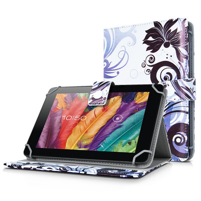 Personalized Universal Printed PU Leather Skin Stand 7 in Tablet Case / Wallet Cover